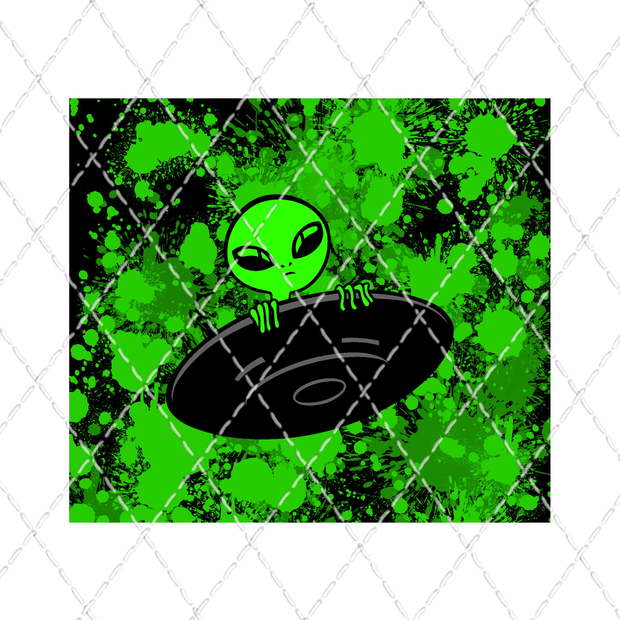 Alien – Tumbler Sublimation Transfer – Ready To Press – Heat Transfer ...