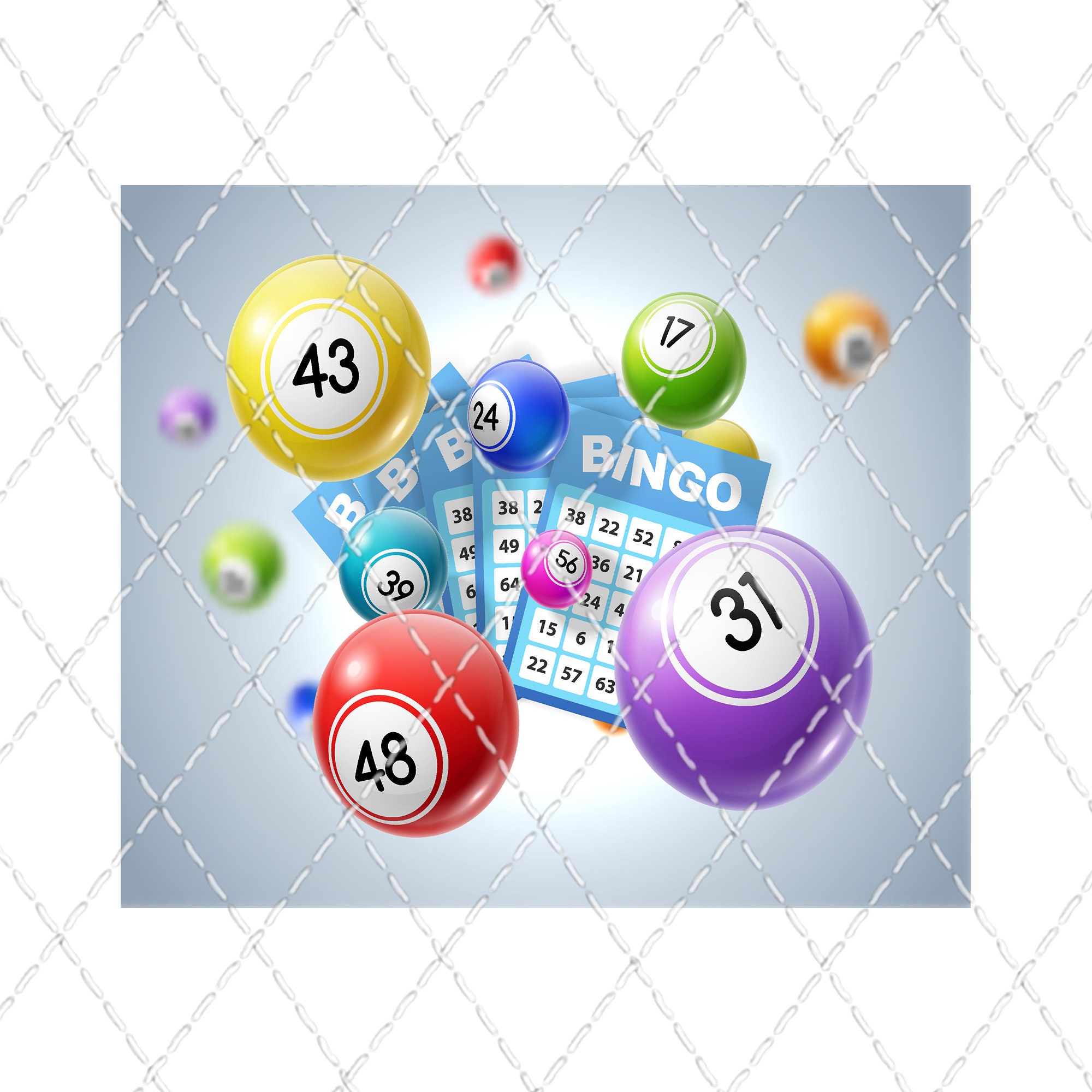 Bingo – Tumbler Sublimation Transfer – Ready To Press – Heat Transfer ...